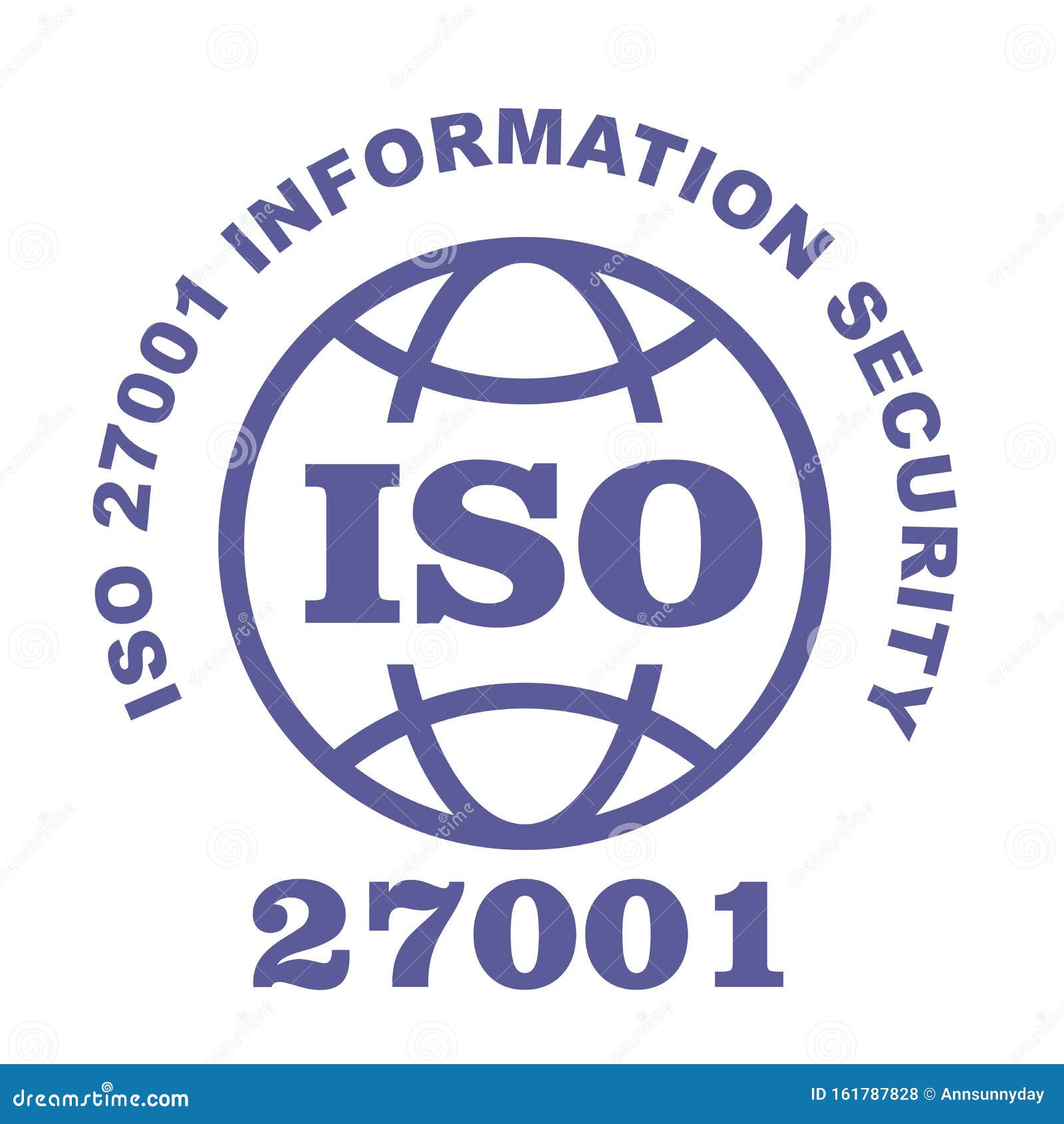 Iso 27001 Label. Iso 27001 Isolated Seal. Sticker. Sign Cartoon Vector ...