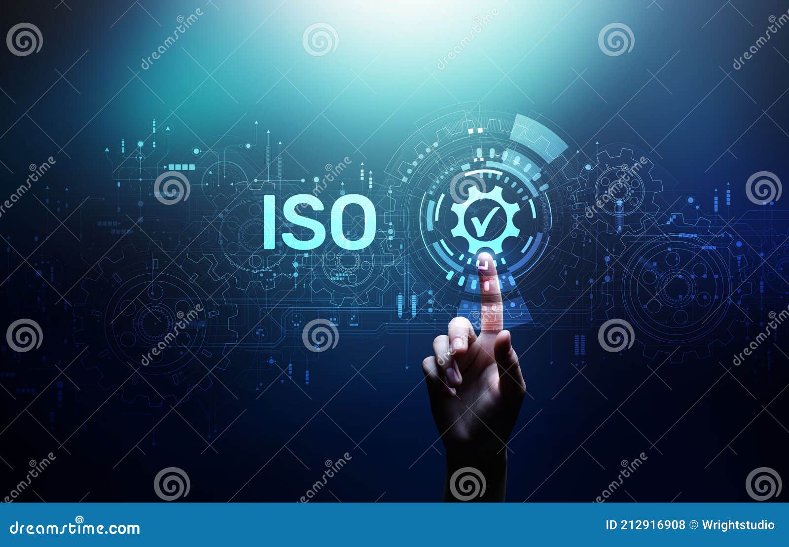 ISO Standard Certification Standardisation Quality Control Concept on ...