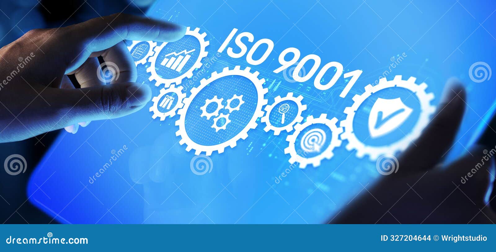 ISO 9001 Standard Certification Standardisation Quality Control Concept ...