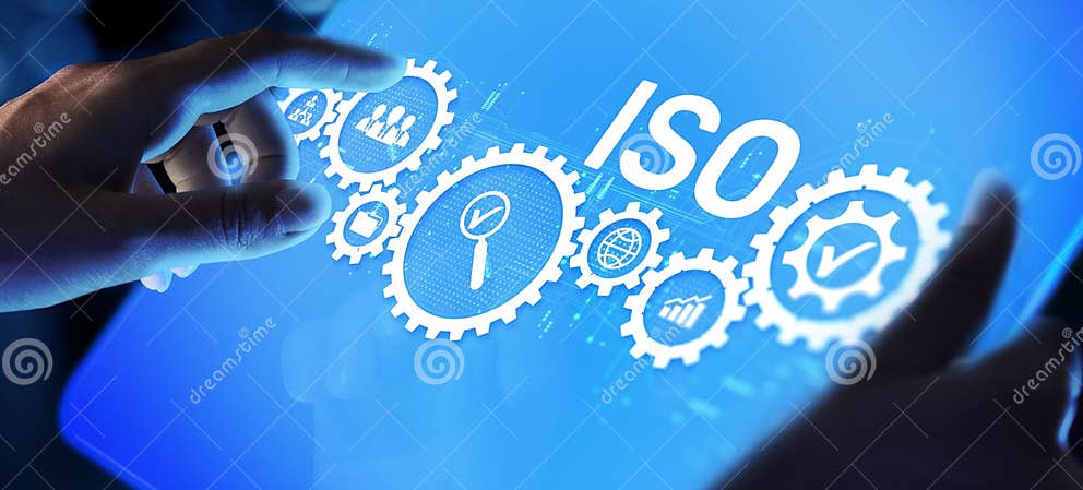 ISO Standard Certification Standardisation Quality Control Concept on ...