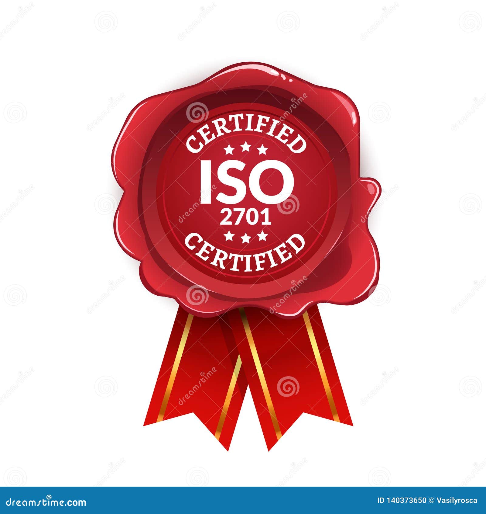 ISO 2701 Standard Certified. Iso Seal Label Certificate Vector ...