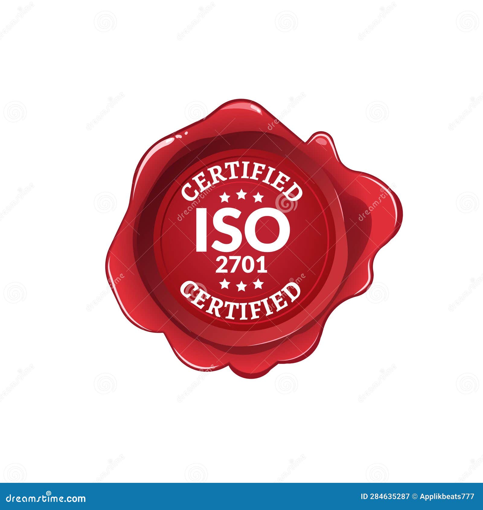 ISO 2701 Standard Certified. Iso Seal Label Certificate Vector ...