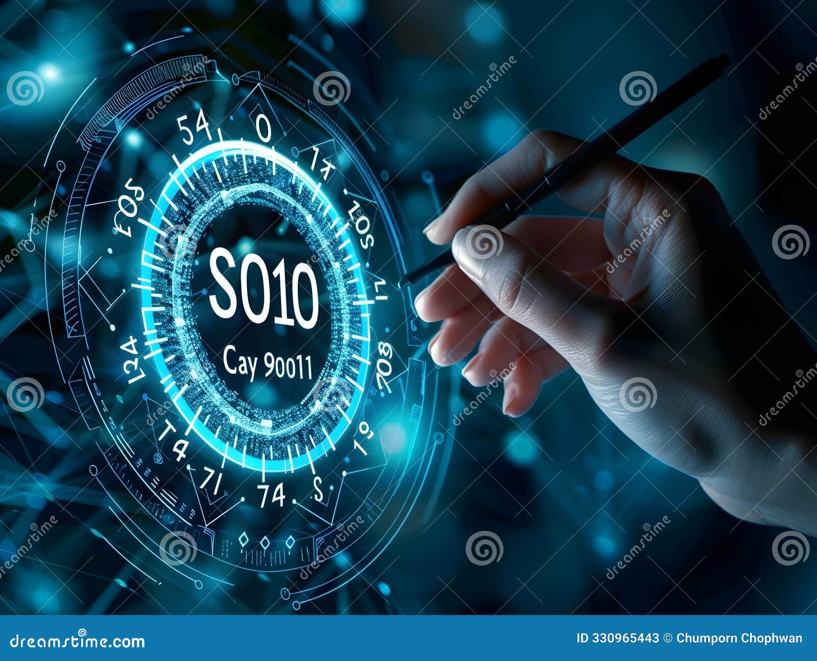 ISO 9001 Standard for Control and Management System Concept with ...