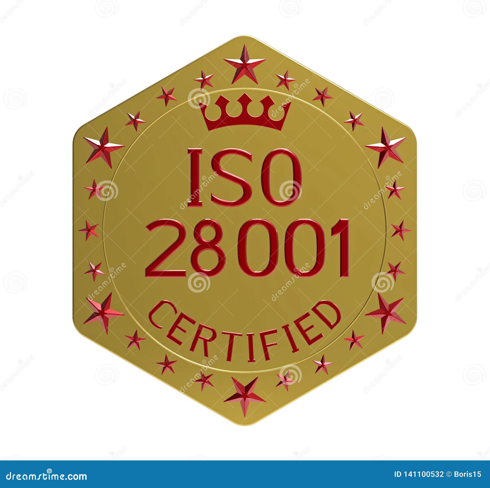 ISO 28001 standard stock illustration. Illustration of implementation ...