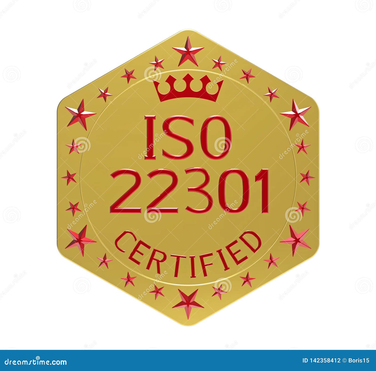 ISO 22301 standard stock illustration. Illustration of continuity ...