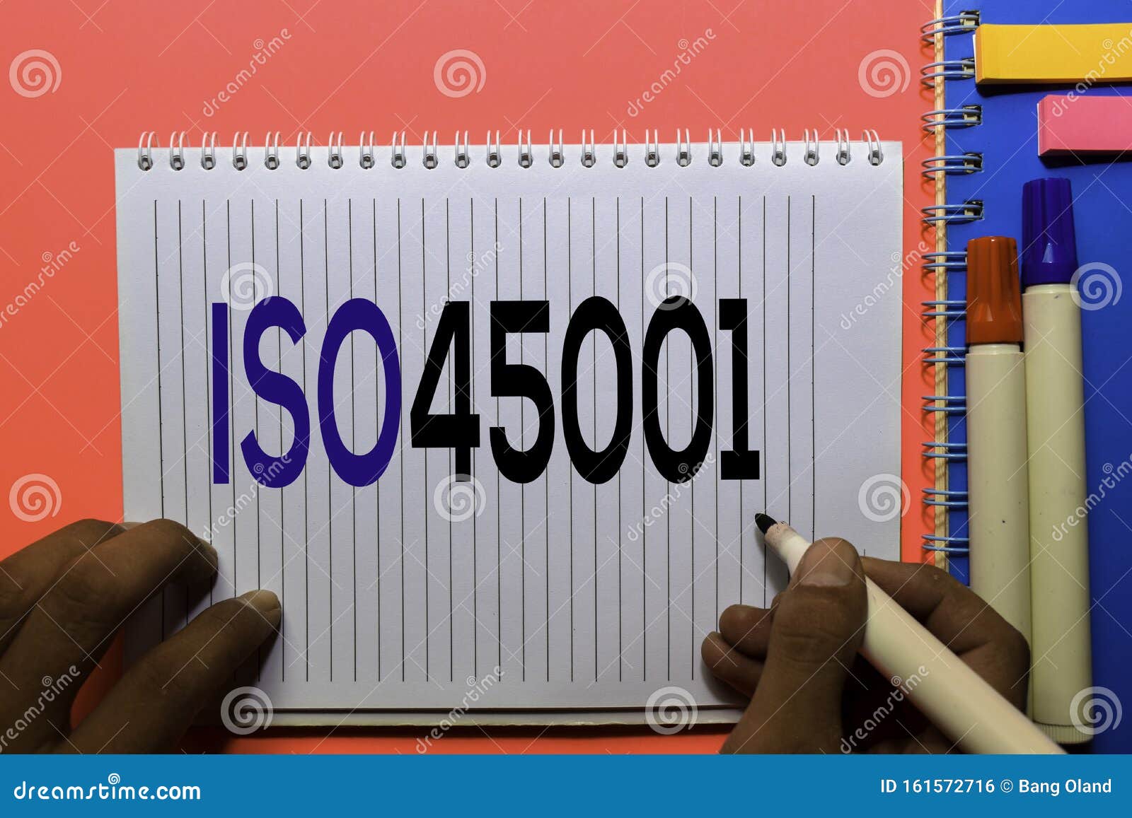 ISO45001 Standard Text On A Book Isolated On Office Desk Background ...
