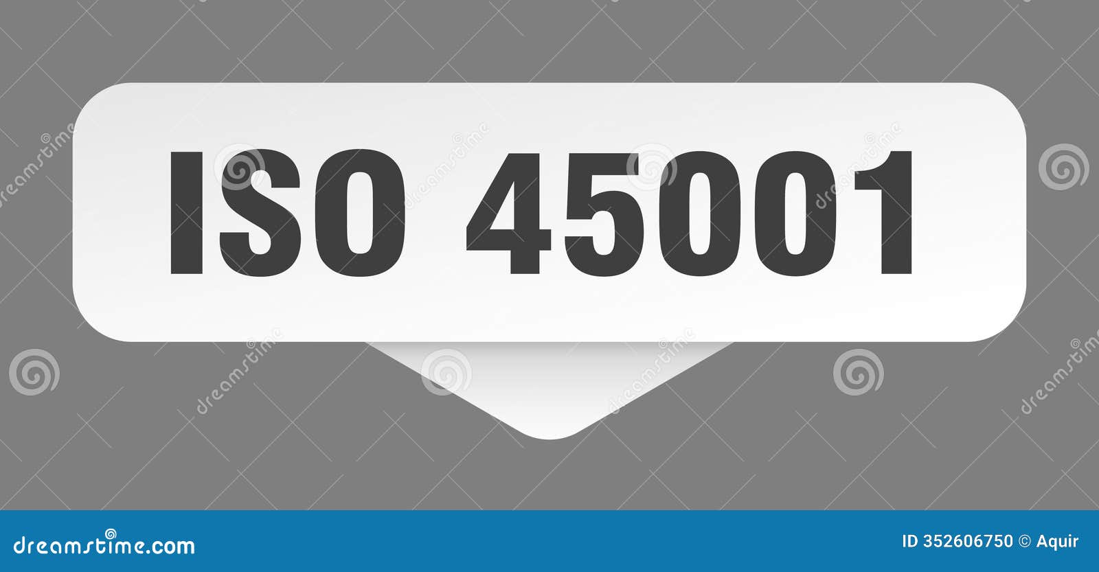 Iso 45001 Sticker. Iso 45001 Sign On Transparent Background Vector ...