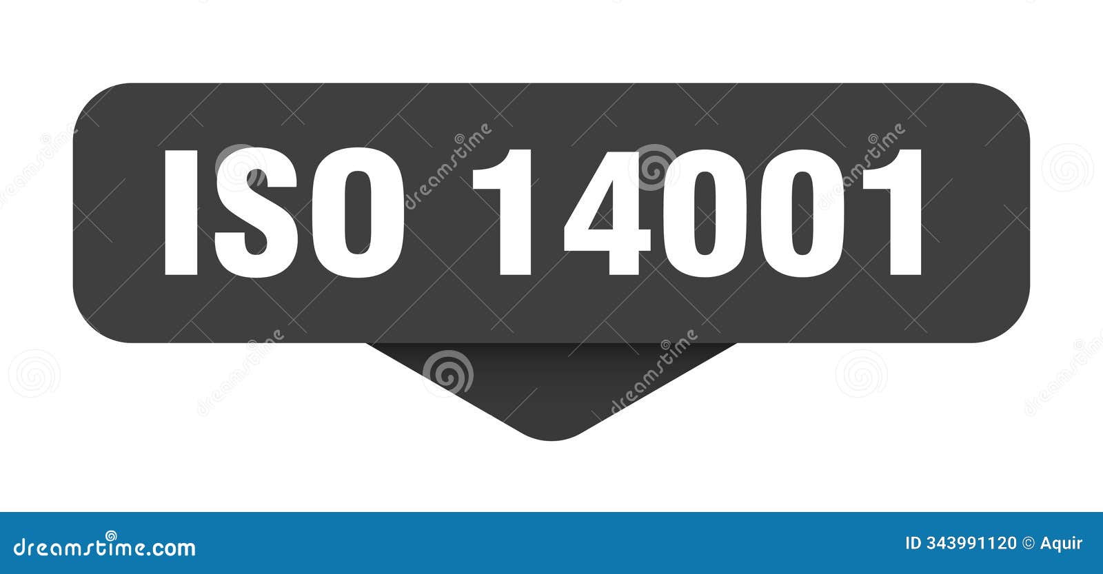 Iso 14001 Sticker. Iso 14001 Label Vector Illustration | CartoonDealer ...