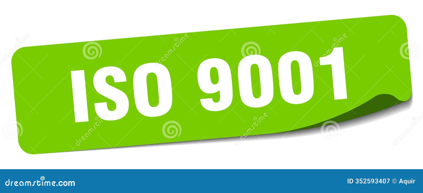 Iso 9001 Sticker. Iso 9001 Sign On Transparent Background Vector ...