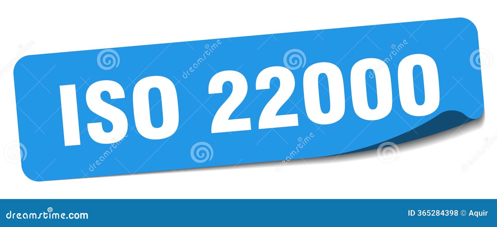 Iso 22000 Sticker. Iso 22000 Label Vector Illustration | CartoonDealer ...