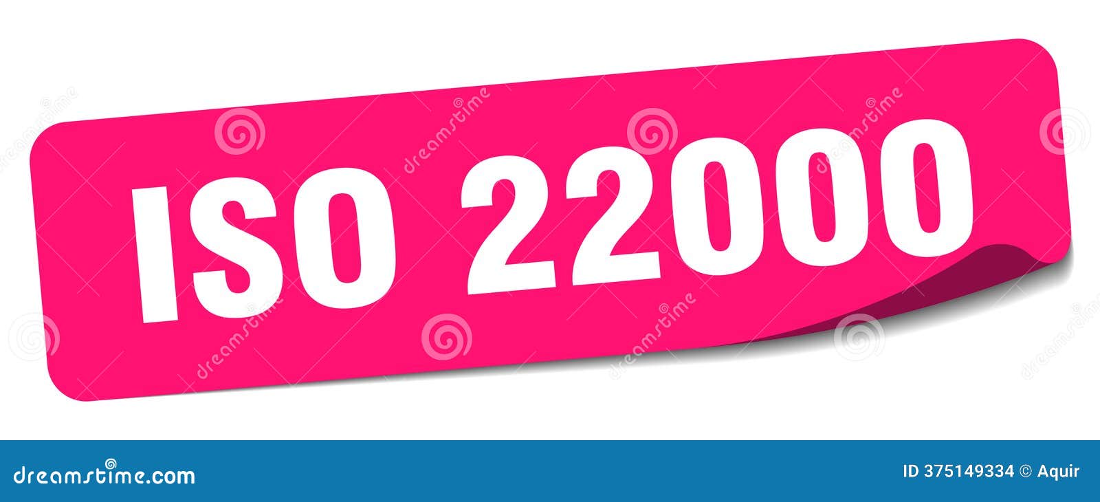 Iso 22000 Sticker. Iso 22000 Label Vector Illustration | CartoonDealer ...