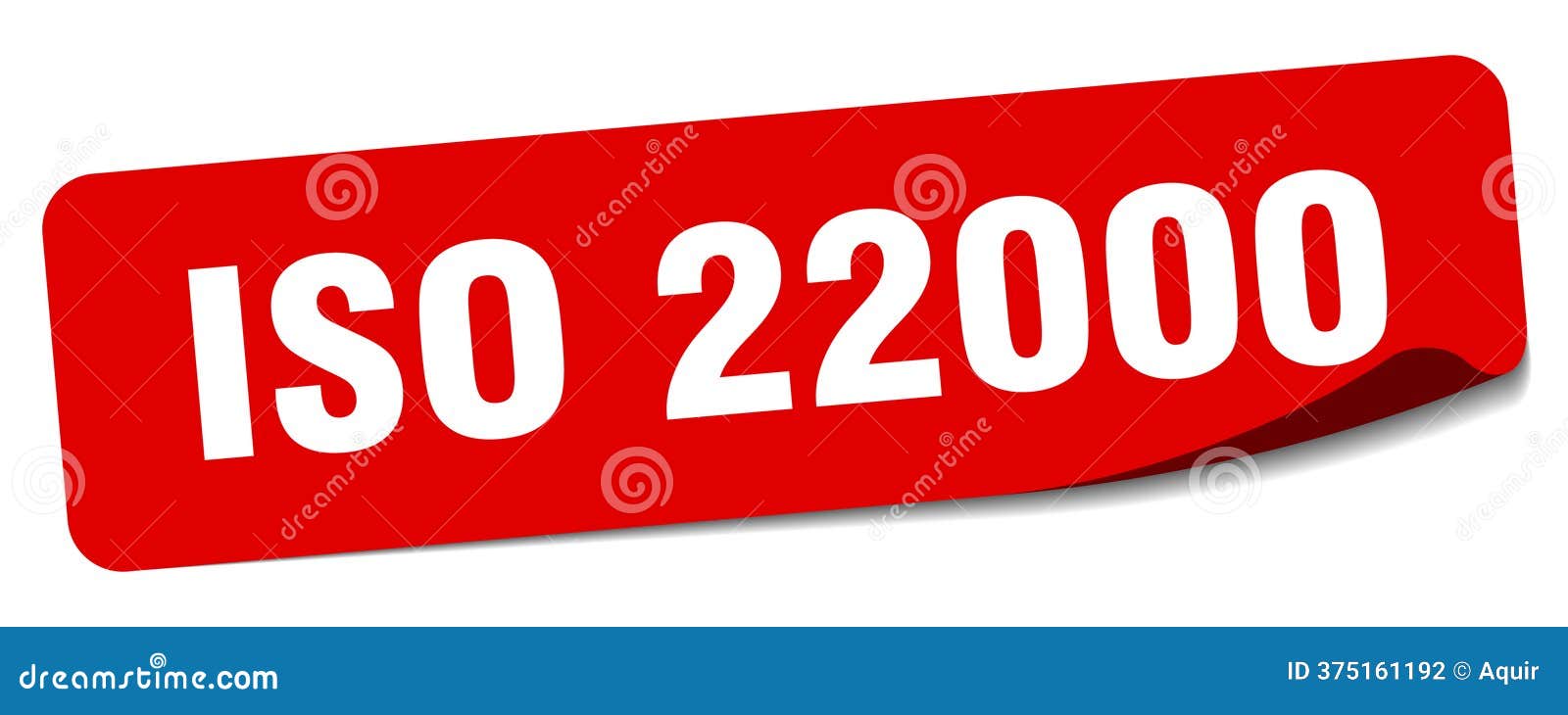 Iso 22000 Sticker. Iso 22000 Label Vector Illustration | CartoonDealer ...