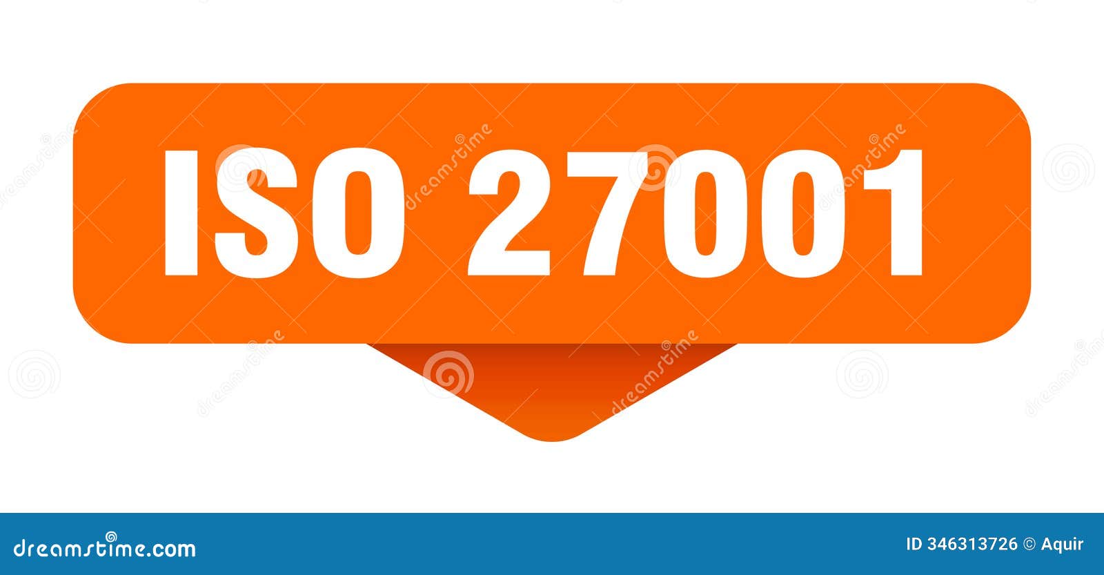 Iso 27001 Rectangular Sign. Iso 27001 Stamp Cartoon Vector ...