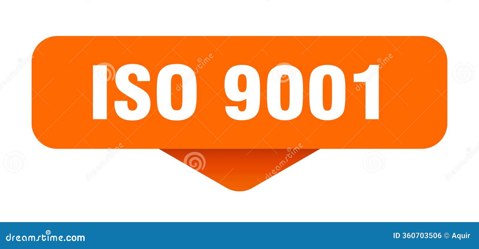 Iso 9001 Sticker. Iso 9001 Sign On Transparent Background Vector ...