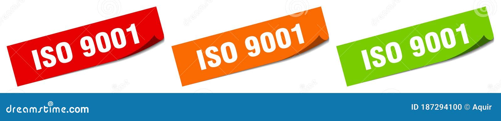 Iso 9001 Sticker. Iso 9001 Square Isolated Sign Stock Vector ...