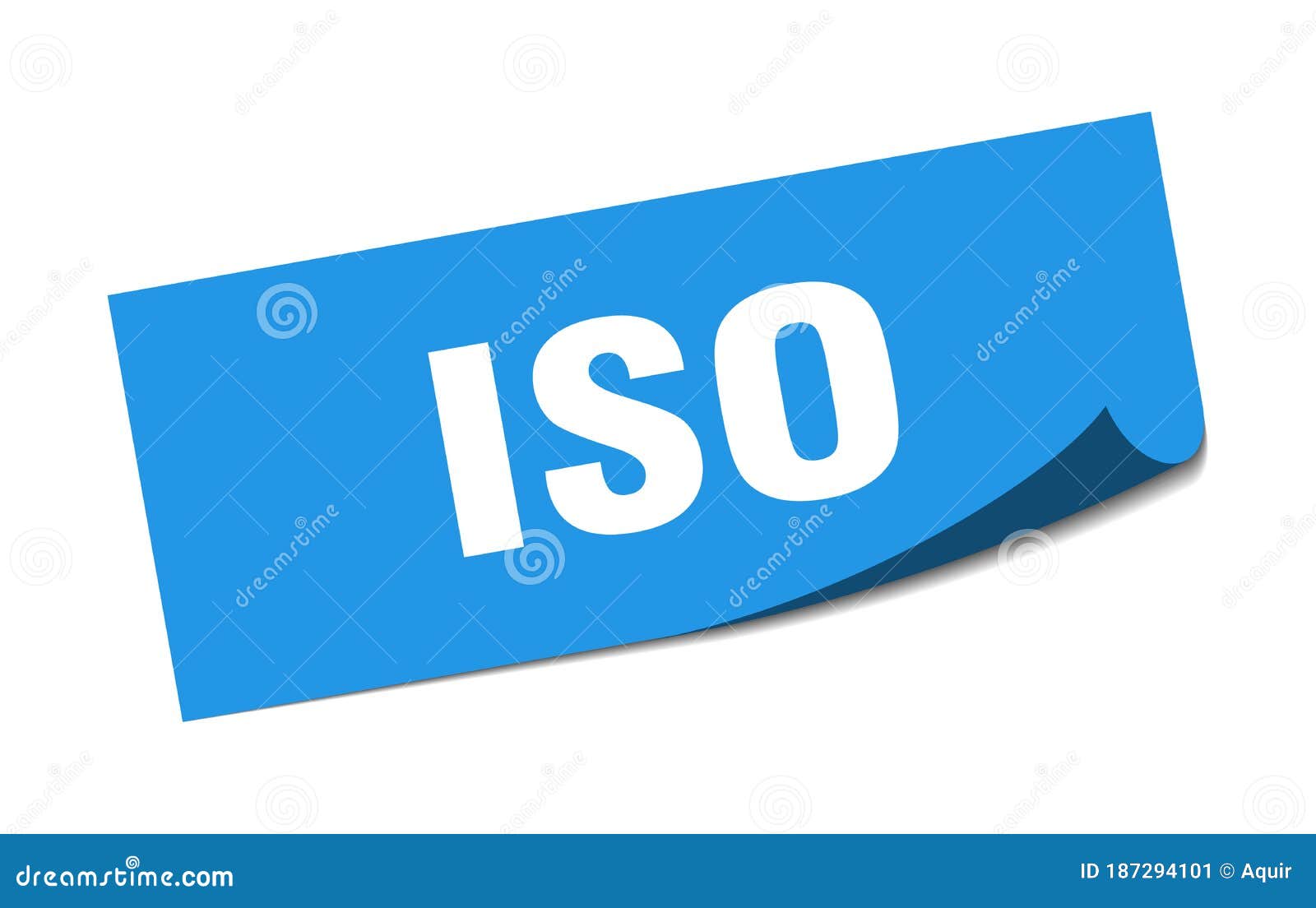 Iso Sticker. Iso Square Isolated Sign Stock Vector - Illustration of ...