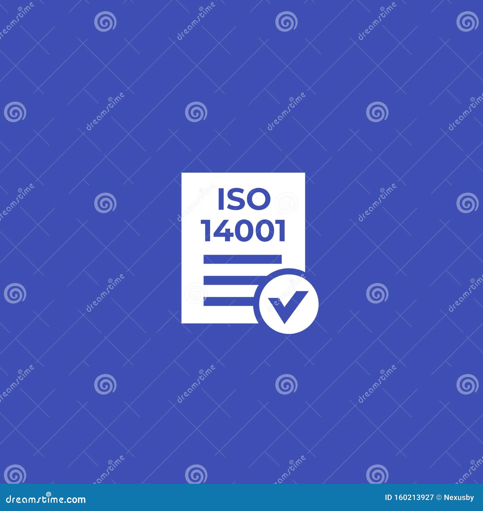 ISO-14001-Symbol vektor abbildung. Illustration von kontrolle - 160213927