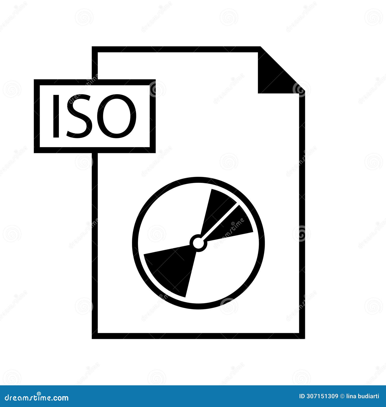 ISO symbol icon stock vector. Illustration of certified - 307151309