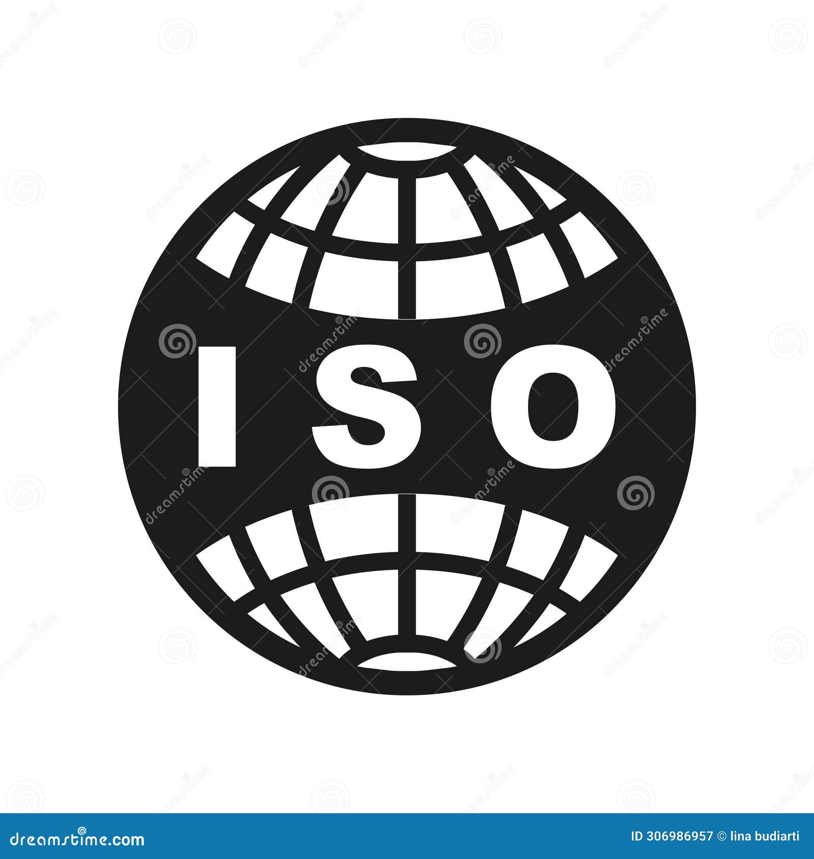 ISO symbol icon stock vector. Illustration of concept - 306986957