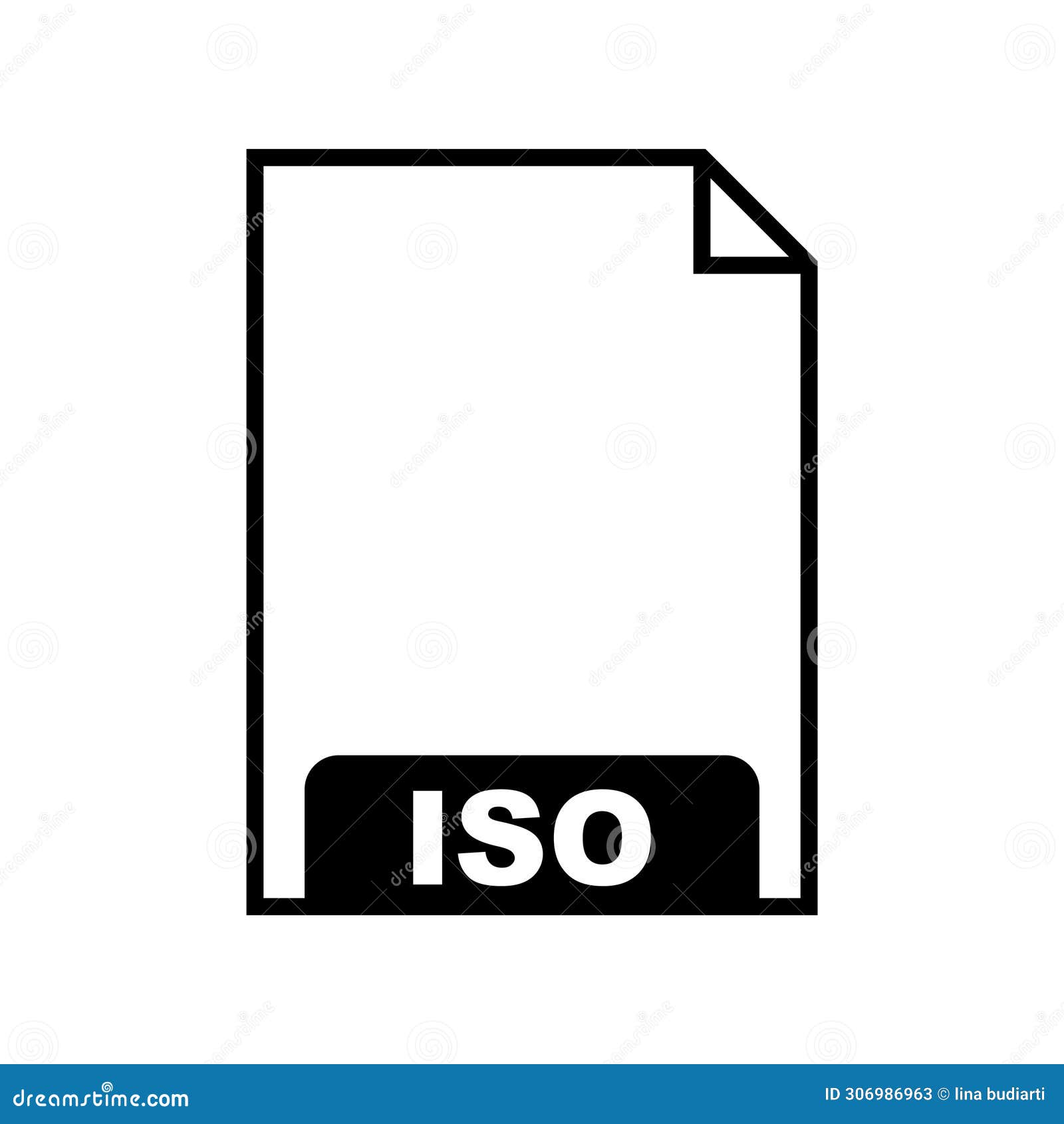 ISO symbol icon stock vector. Illustration of checkmark - 306986963