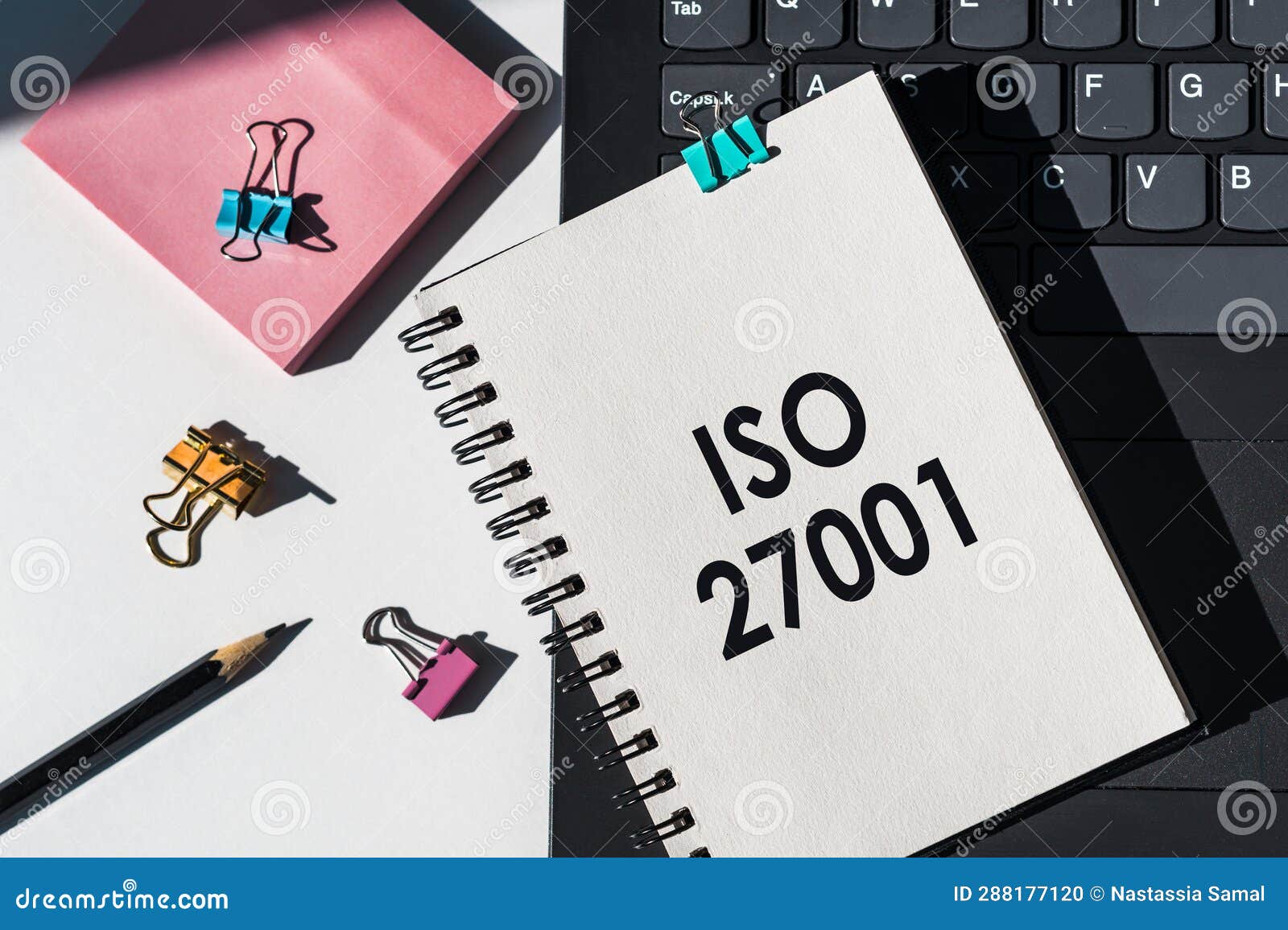 Iso 27001 Text Concept on Office Table Background Stock Photo - Image ...