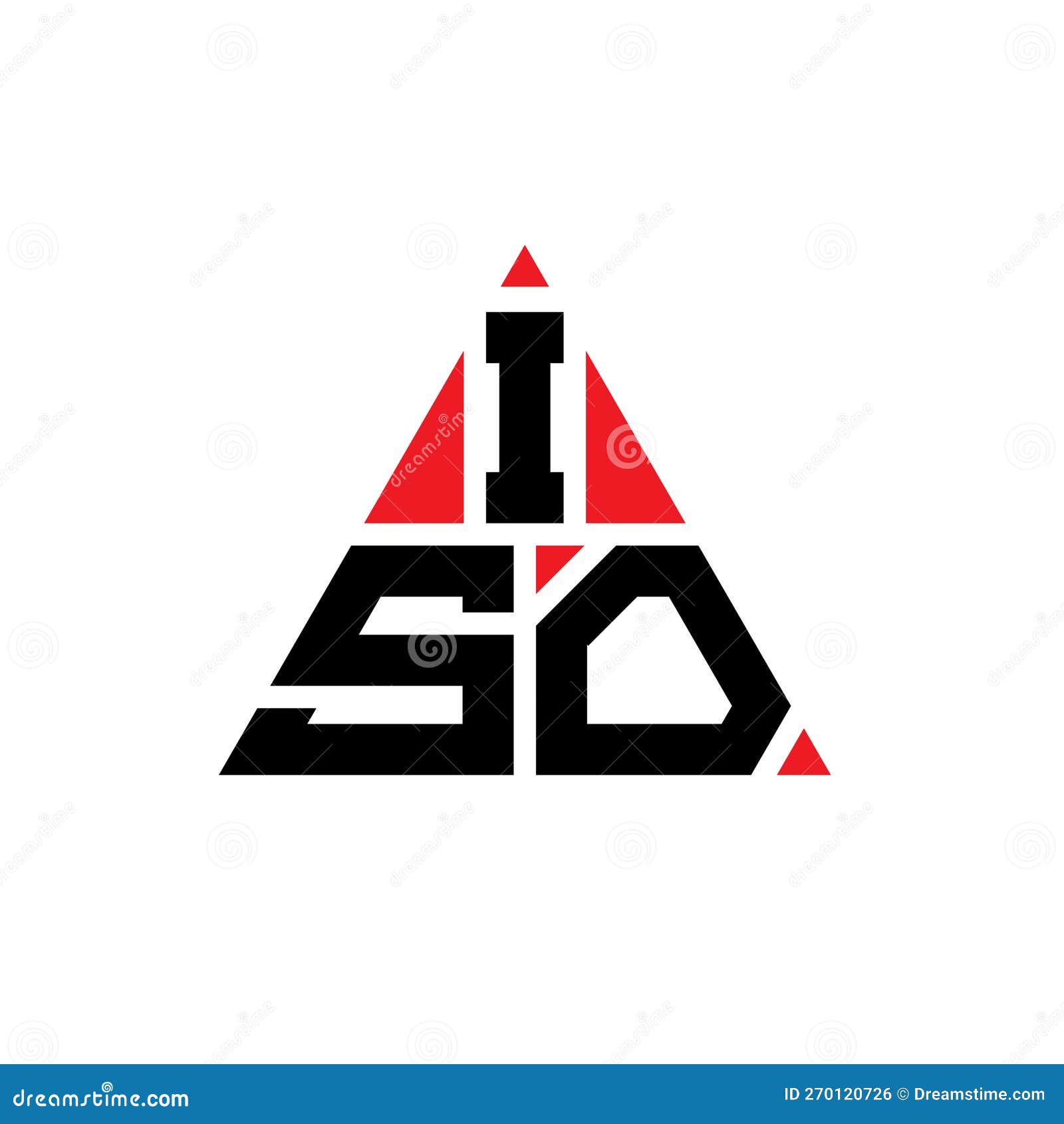 ISO Triangle Letter Logo Design with Triangle Shape. ISO Triangle Logo ...