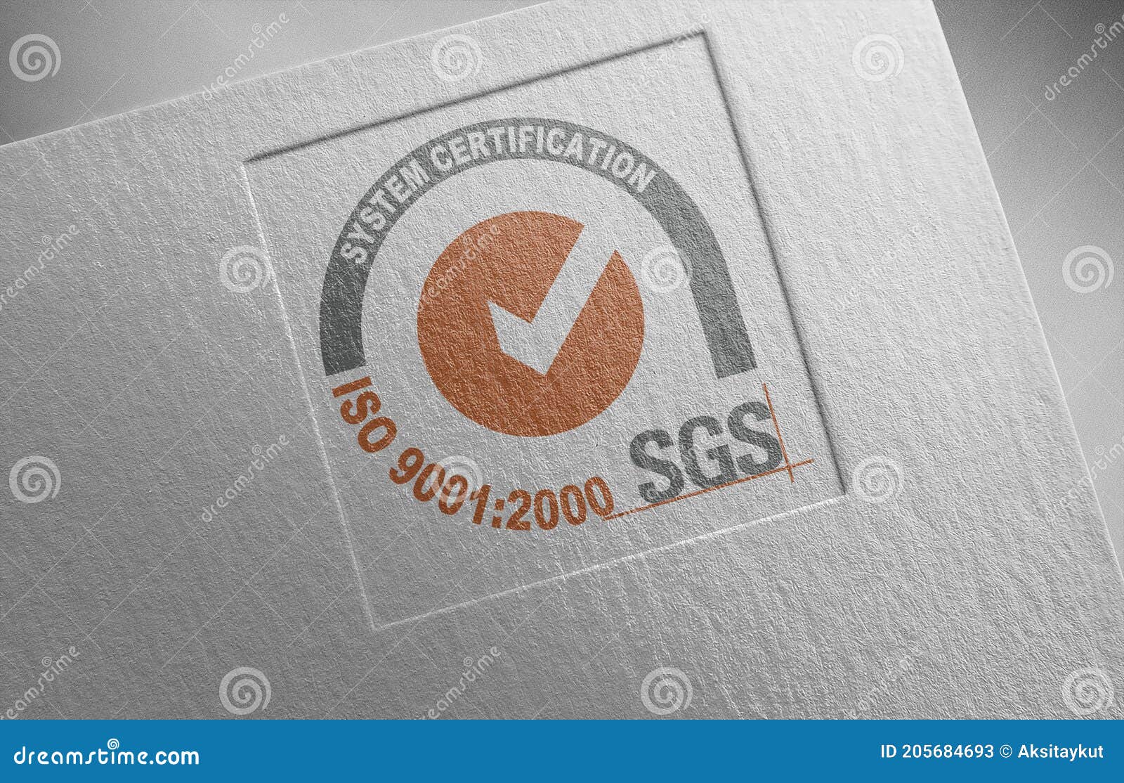 Iso-9001-2000-sgs on Paper Texture Editorial Stock Photo - Image of ...
