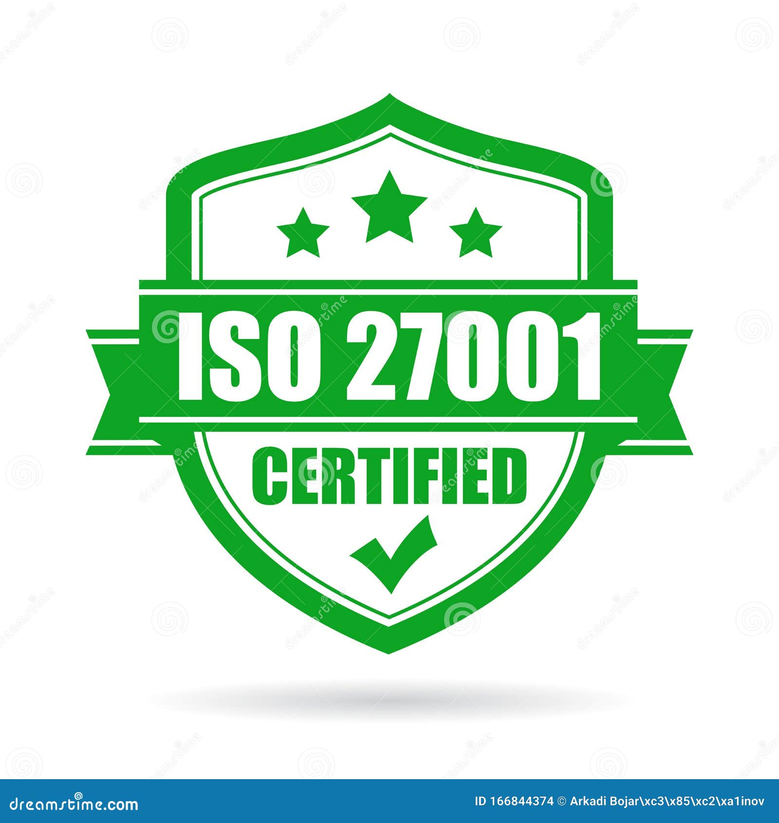 Iso 27001 vector icon stock vector. Illustration of data - 166844374
