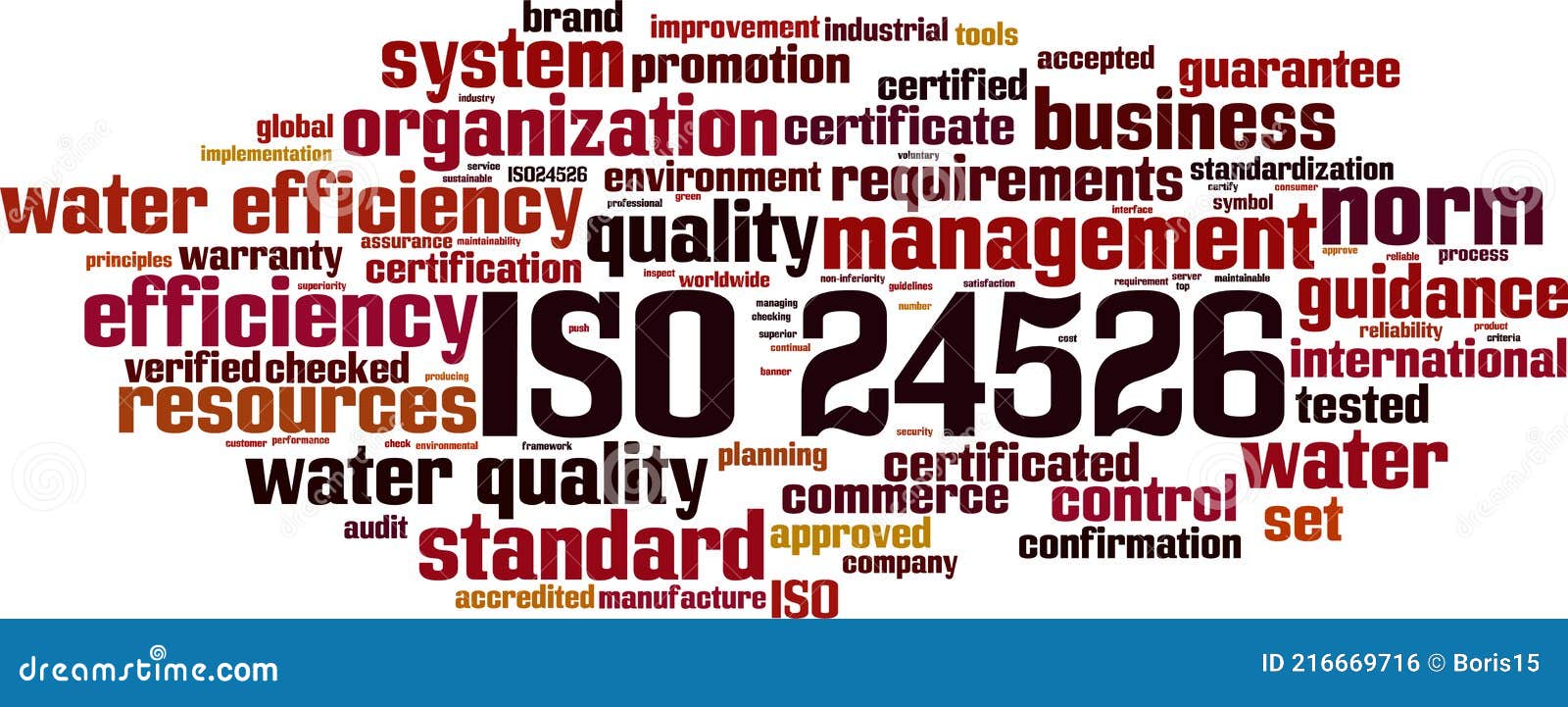 Iso 24526 word cloud illustration de vecteur. Illustration du soutenu ...