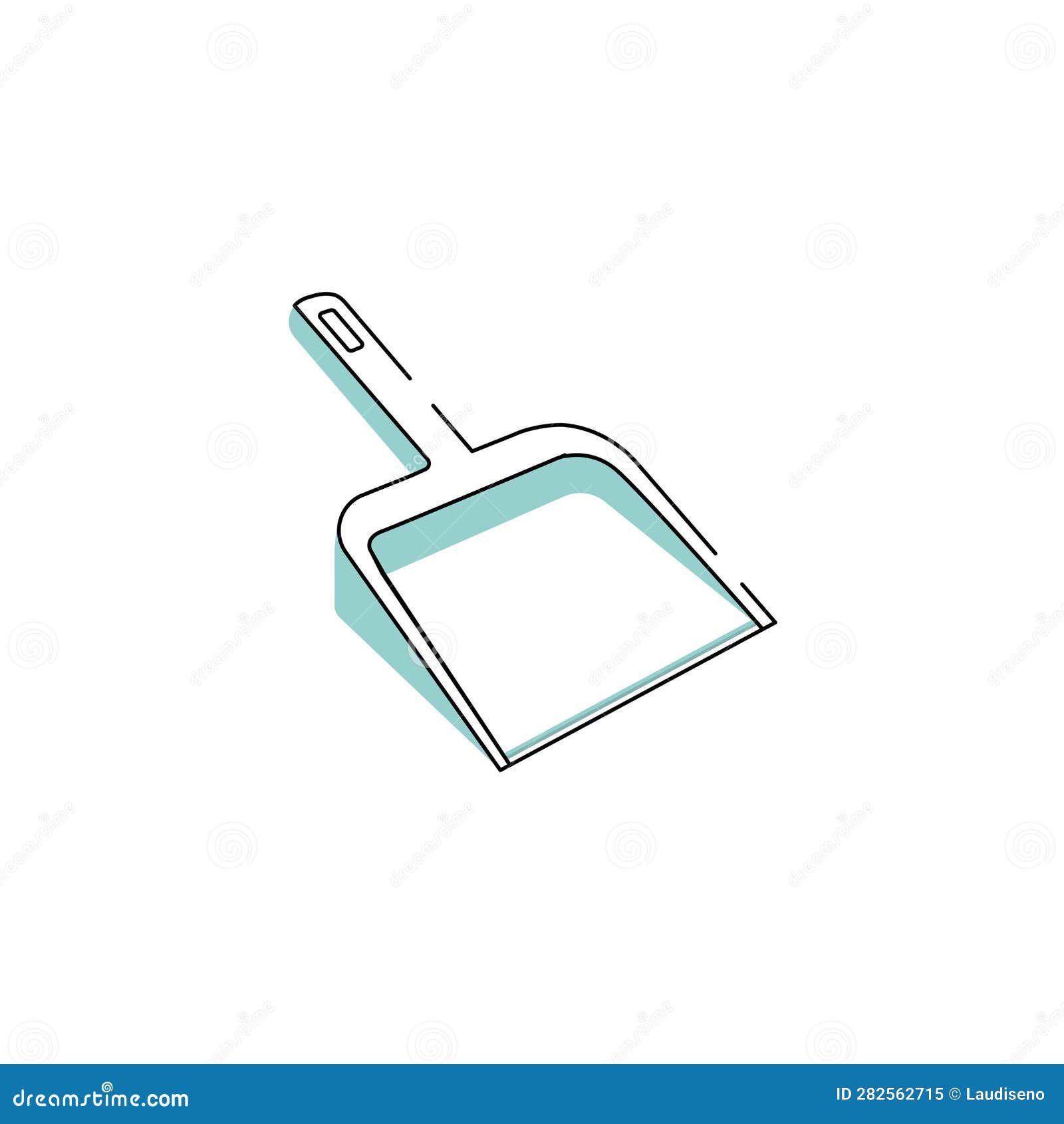 Isoalted Monochrome Cleaning Dust Picker Icon Vector Stock Vector ...
