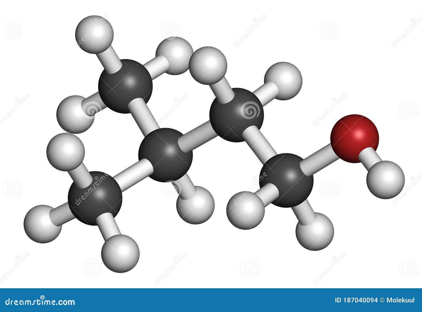 Isoamyl Alcohol Molecule. Skeletal Formula. Vector Illustration ...