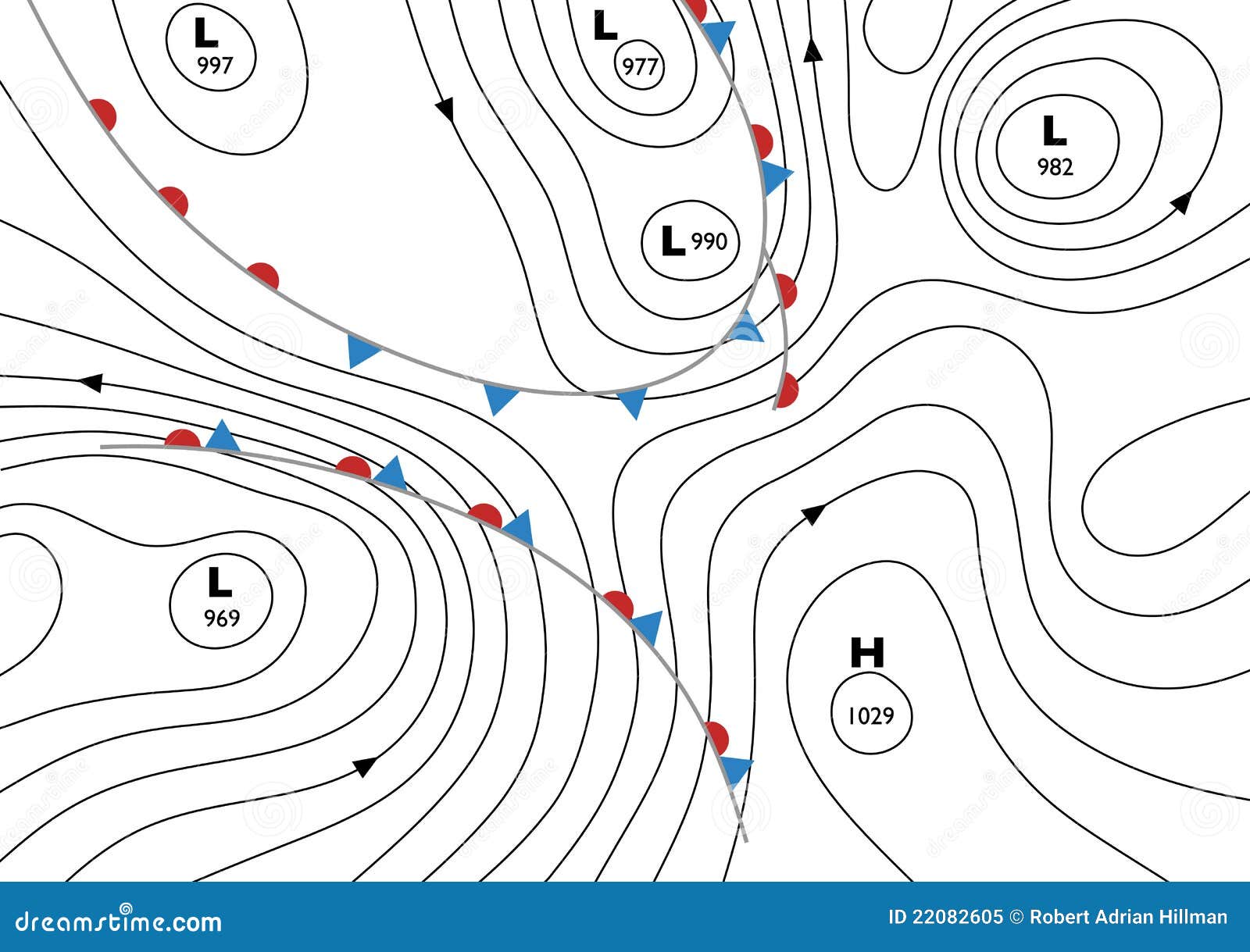 Isobaraes ilustración del vector. Ilustración de isobara - 22082605