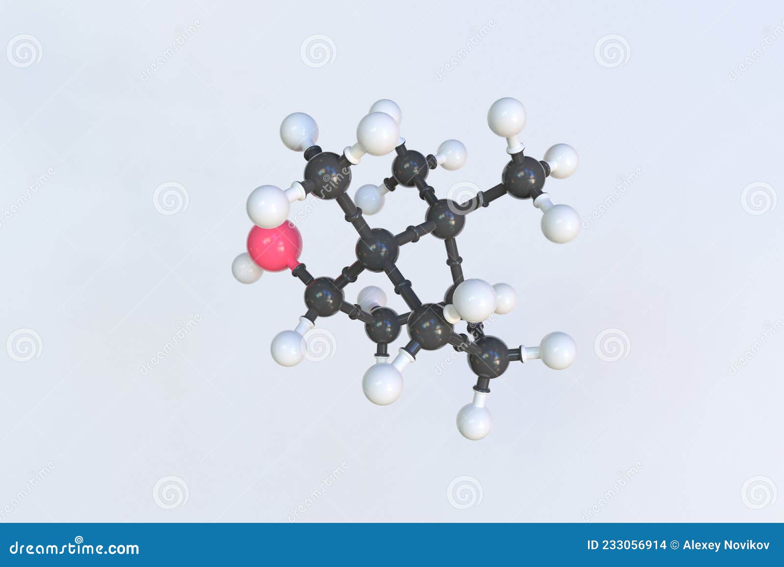 Isoborneol Molecule Made with Balls, Scientific Molecular Model. 3D ...