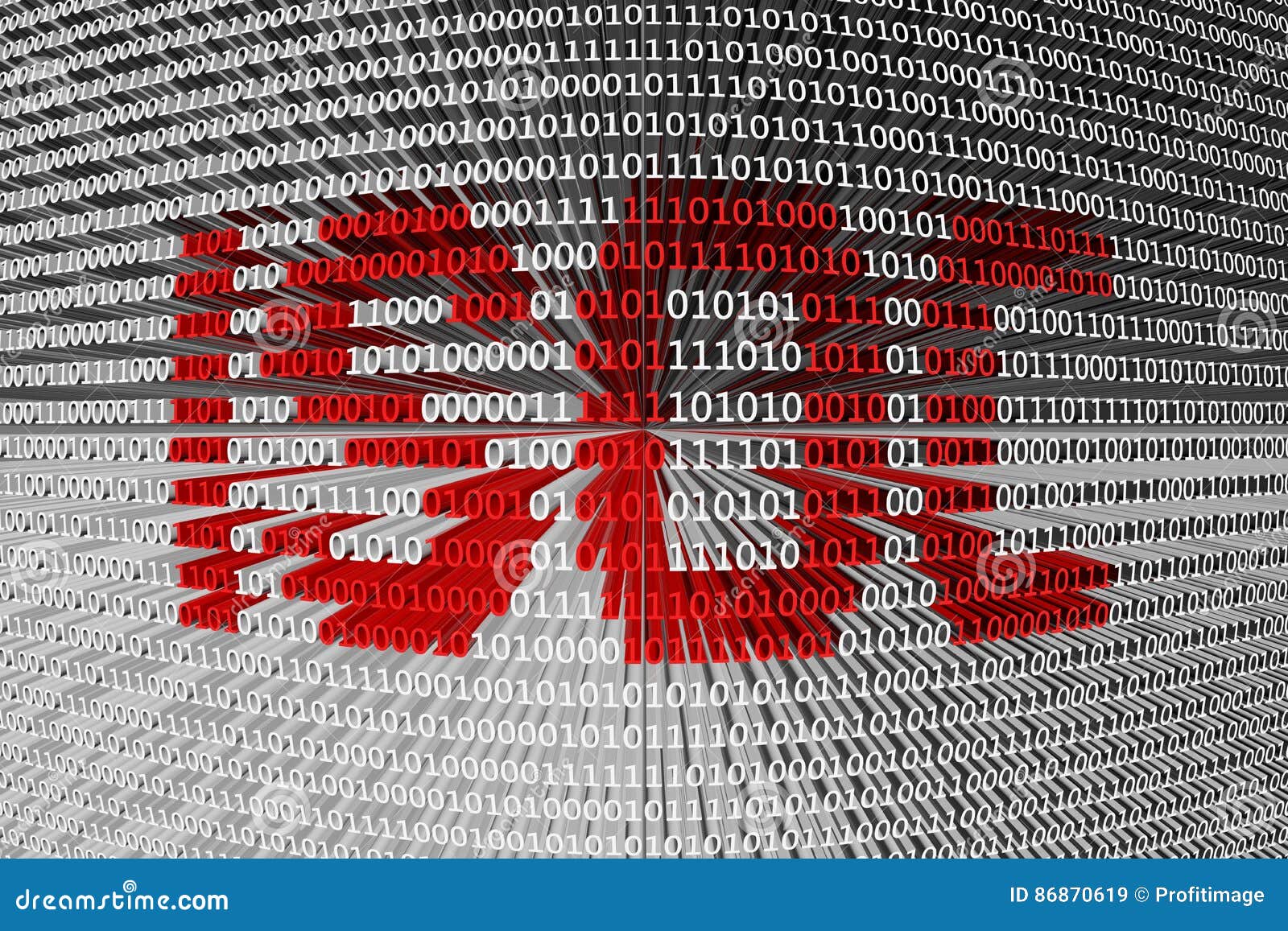Isoc stock illustration. Illustration of render, binary - 86870619