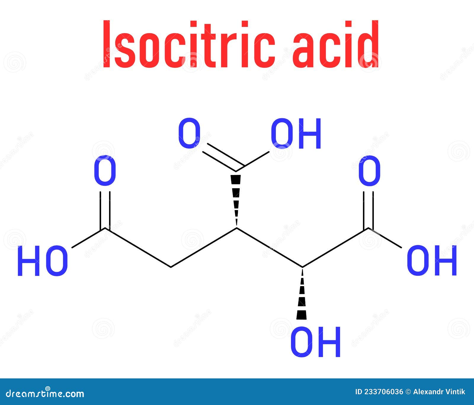 Isocitric Acid Structure