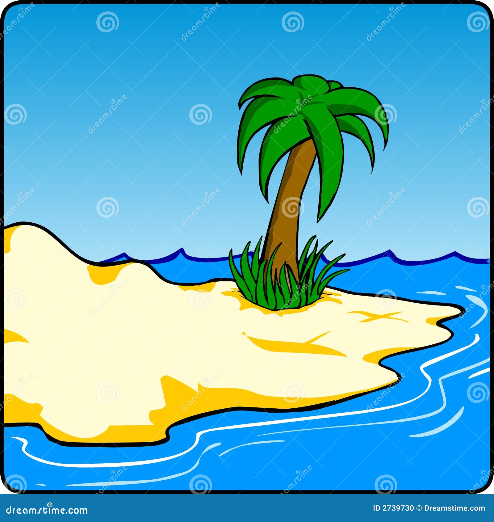 Isola illustrazione vettoriale. Illustrazione di festa - 2739730