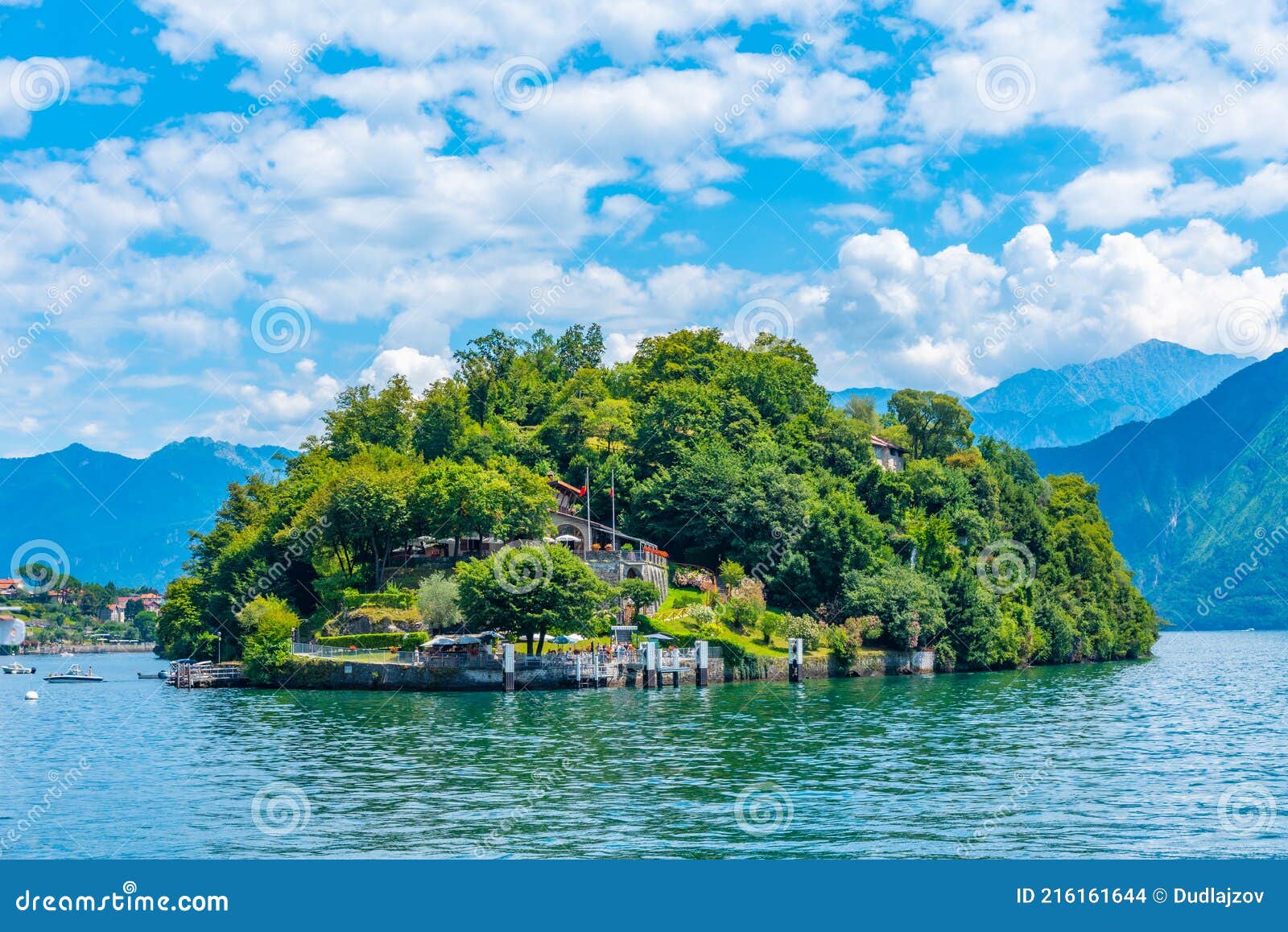 Isola Comacina a Lake Como in Italy Stock Photo - Image of lombardy ...