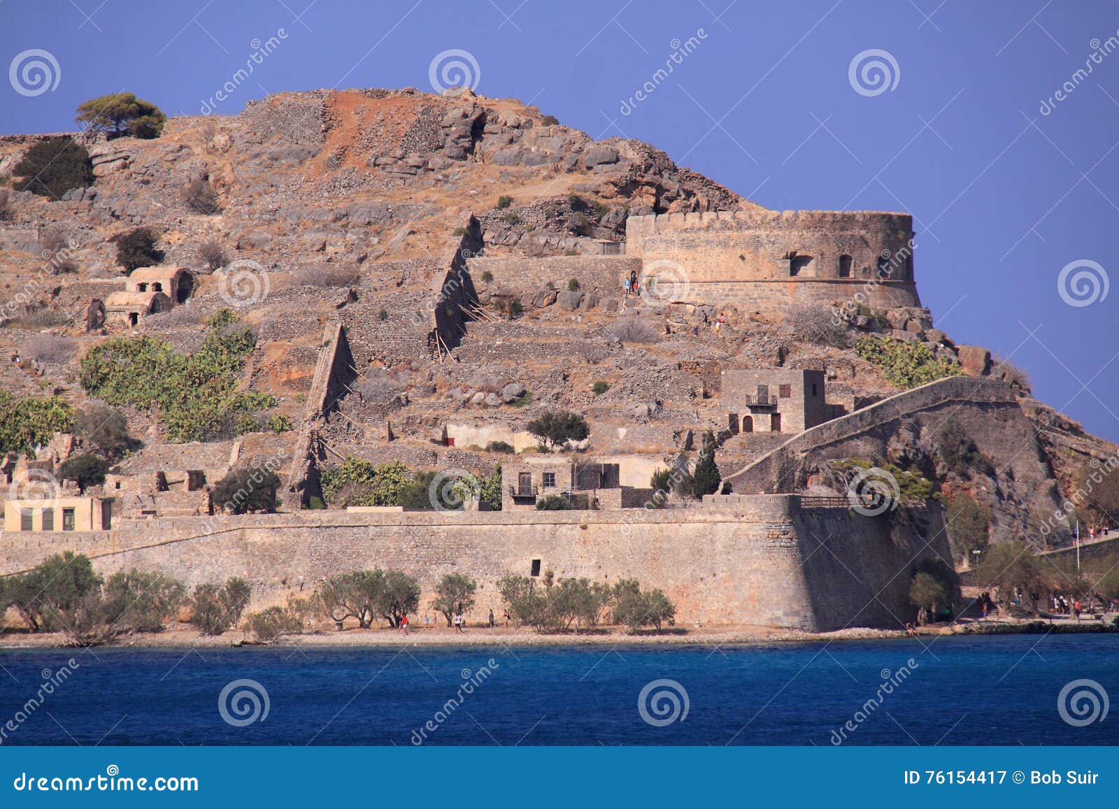 Isola Creta, Grecia Di Lebbra Di Spinalonga Fotografia Editoriale ...
