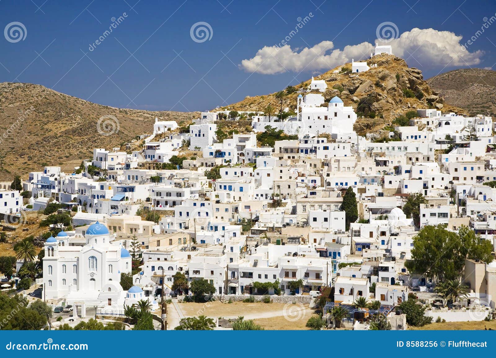 Isola Dell'IOS, Cicladi, Grecia Fotografia Stock - Immagine di cielo ...