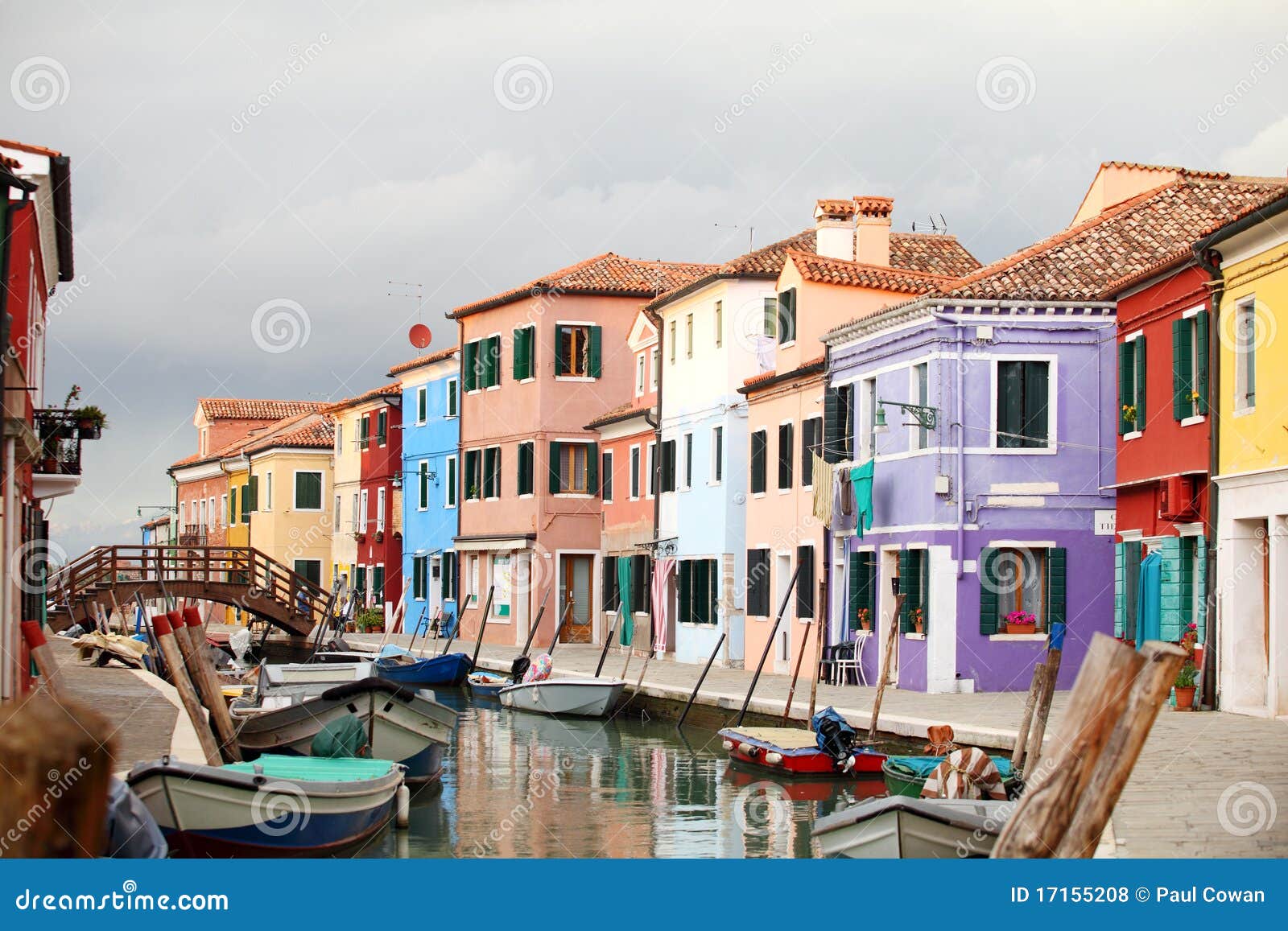 Isola di Burano, Venezia fotografia stock. Immagine di barche - 17155208