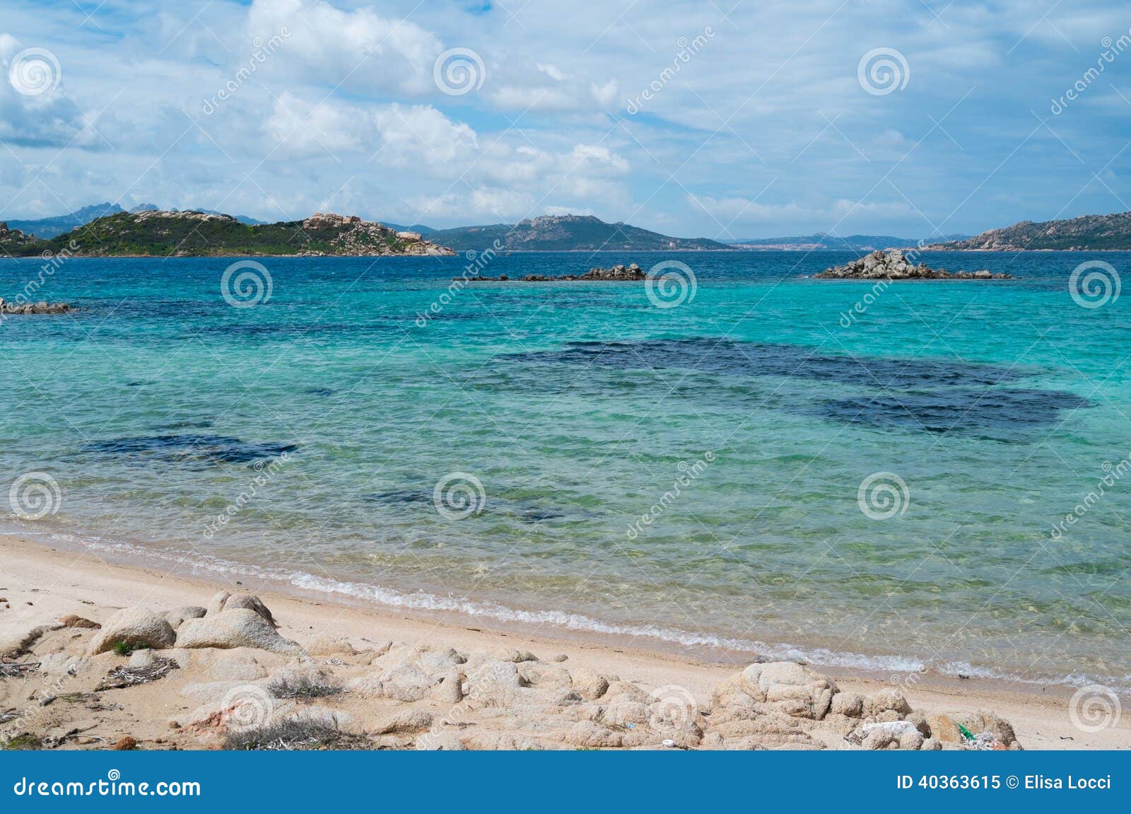 Isola Di Caprera, Sardegna, Italia Immagine Stock - Immagine di ...