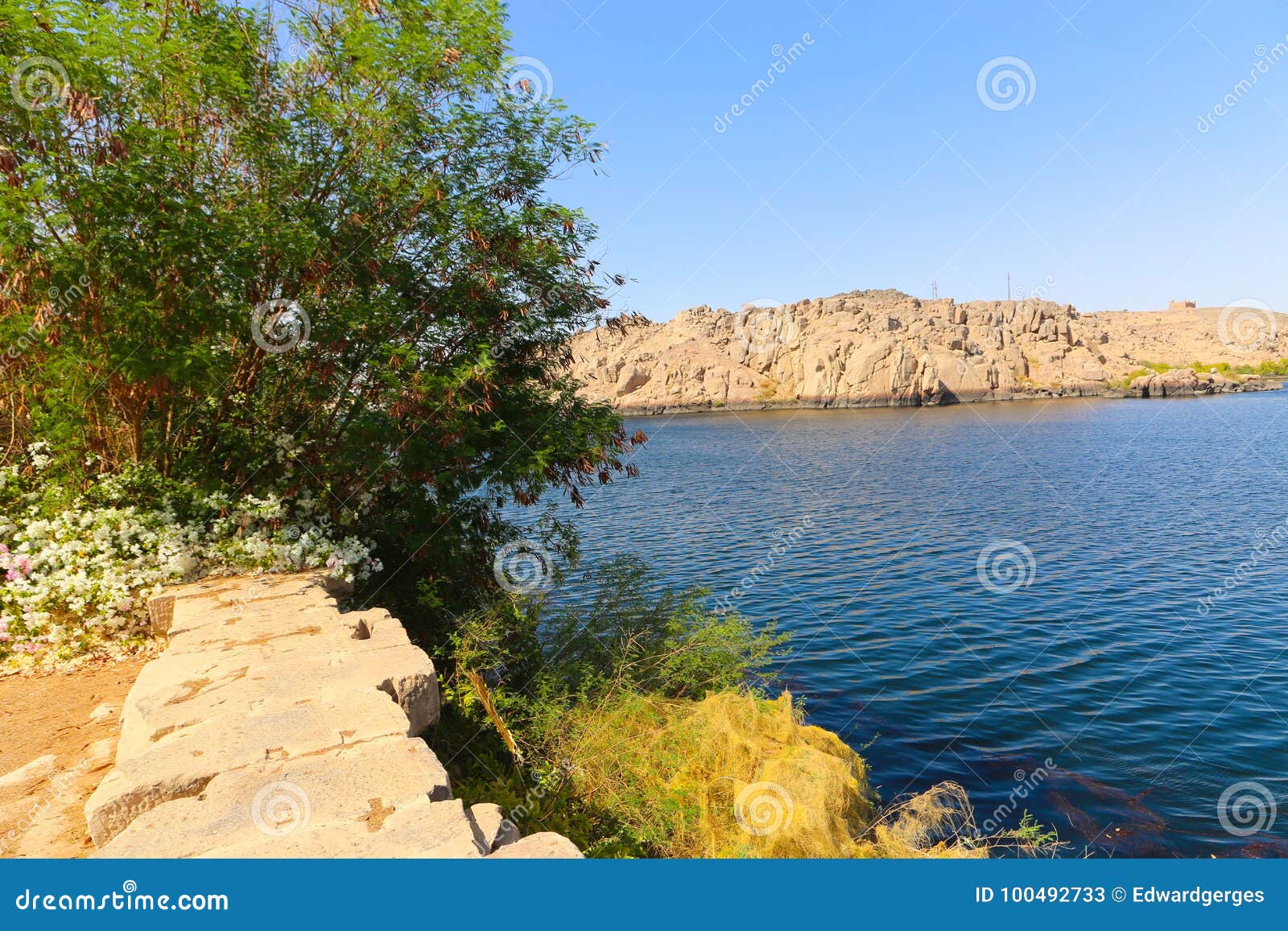 Isola Di Philae Al Nilo, Egitto Immagine Stock - Immagine di egitto ...