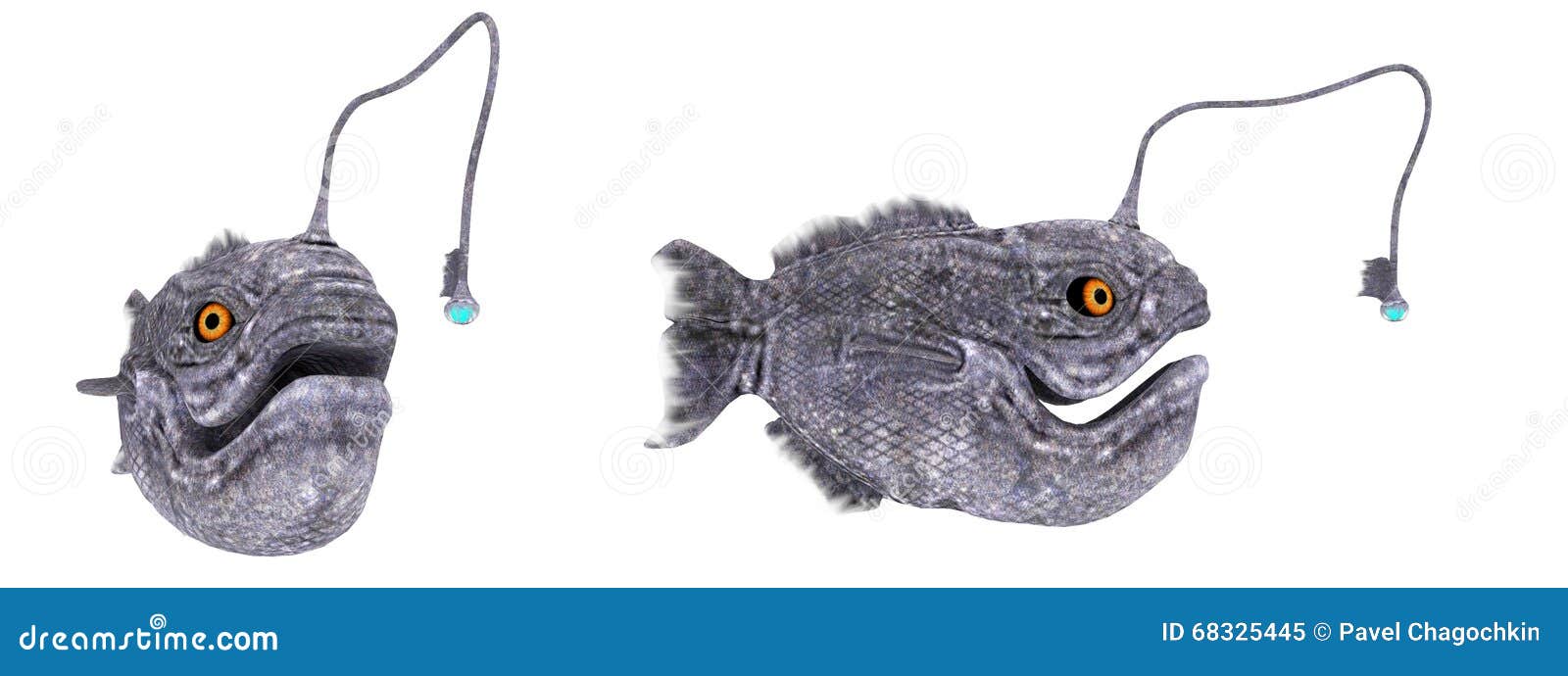 Isolat De Dinosaure De Poissons Sur Le Blanc Illustration Stock ...