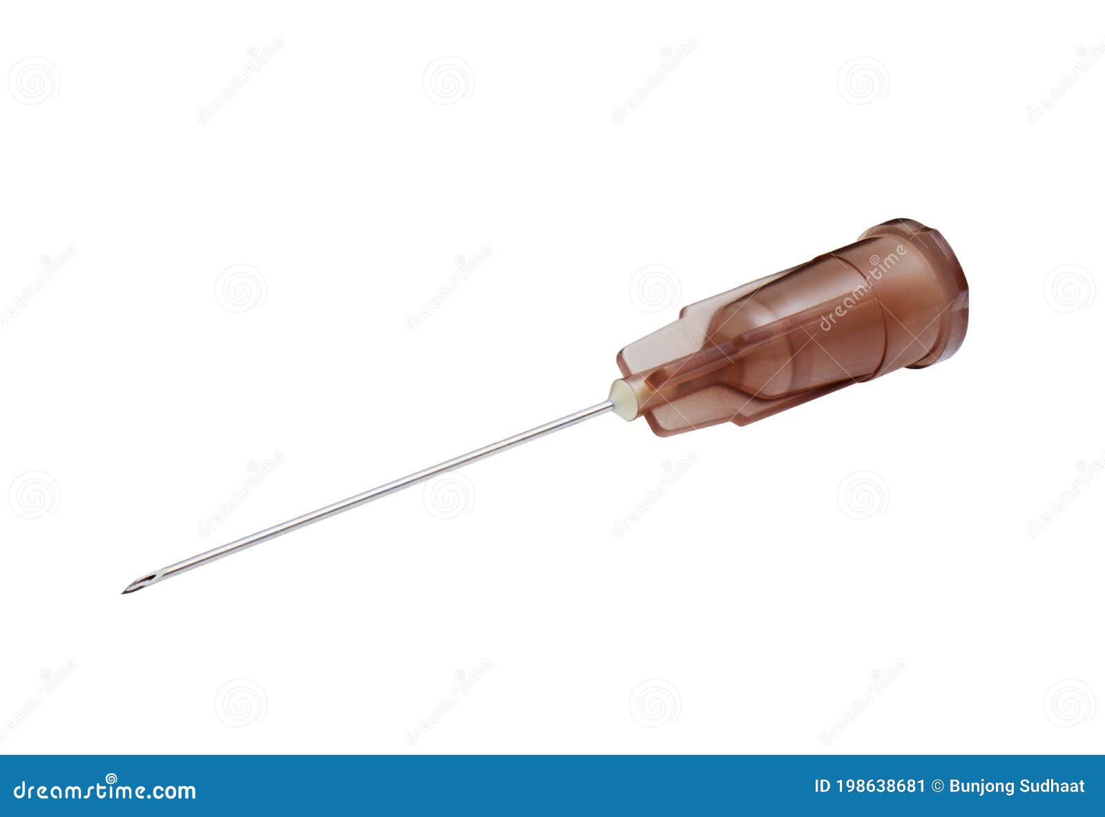 Isolatated Object Medicine Syringe Needle Isolate on White Background ...