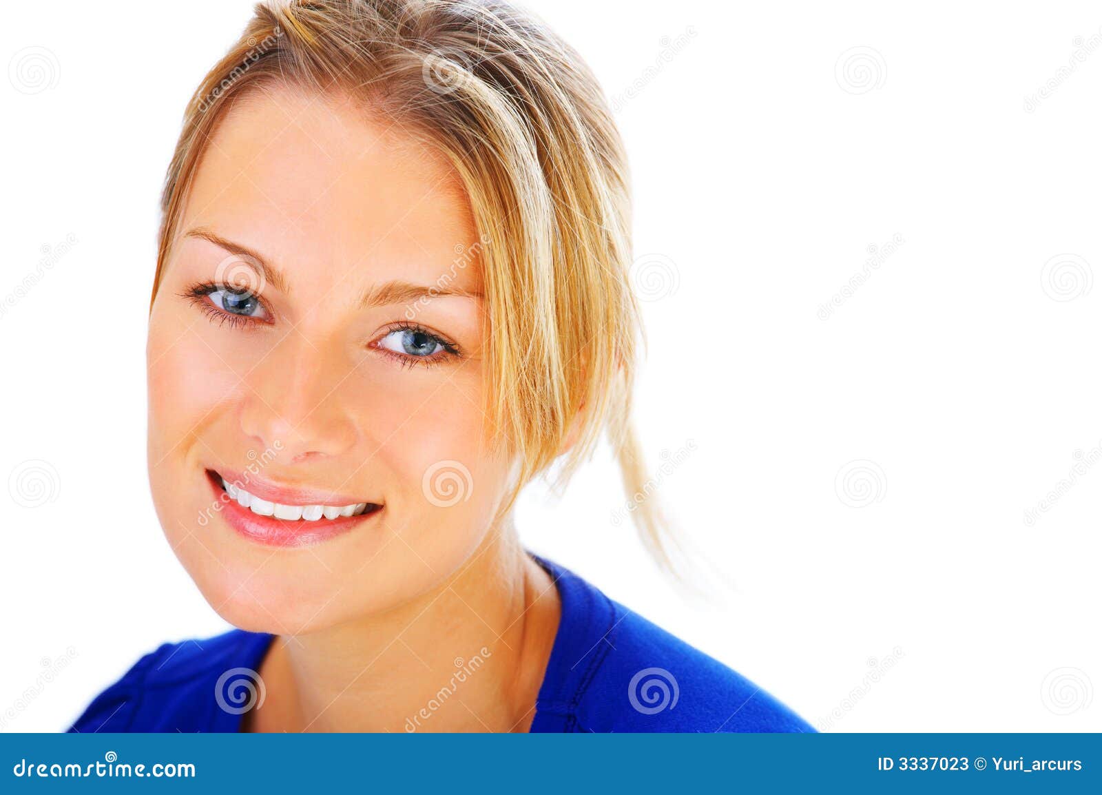 Isolate of a Beautiful Woman Stock Image - Image of alone, close: 3337023