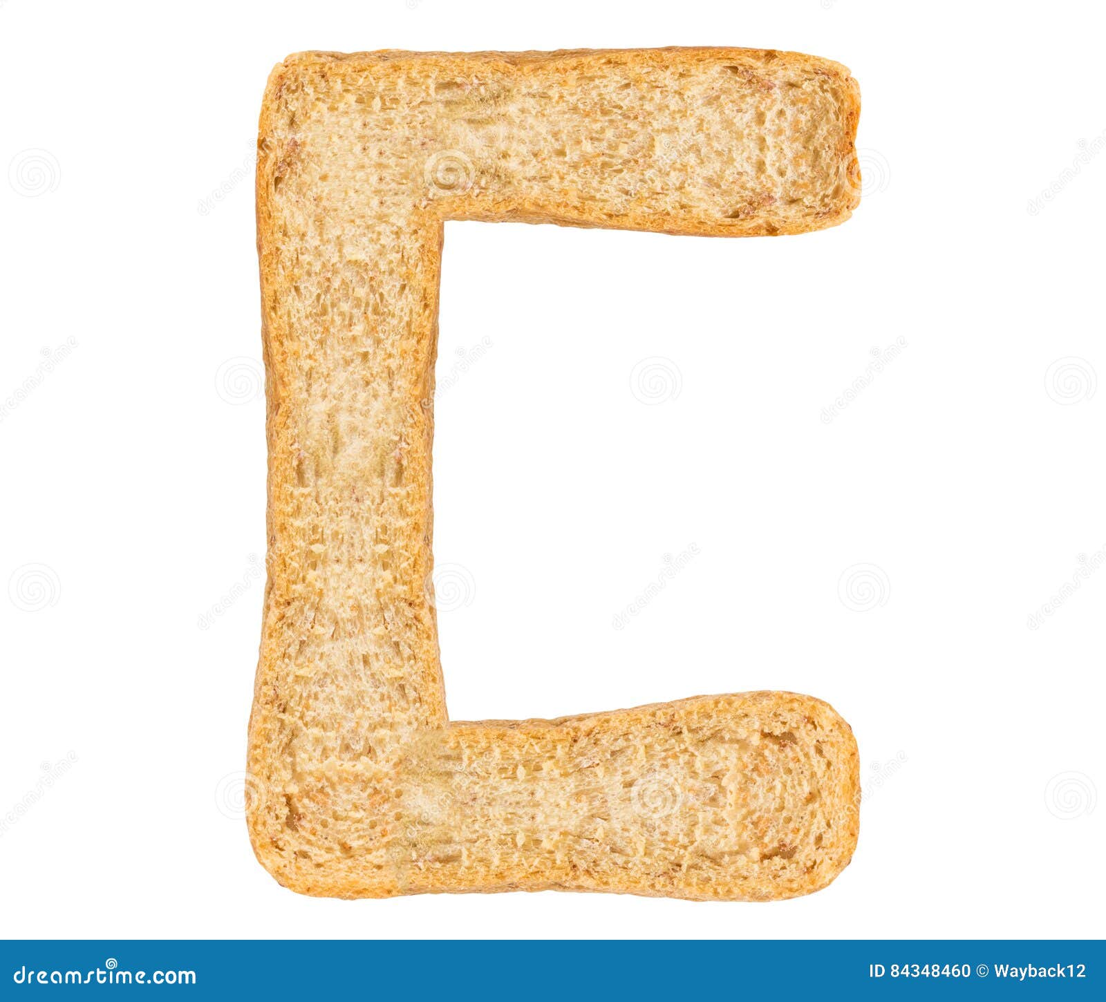 Isolate Bread Alphabet stock photo. Image of graphic - 84348460