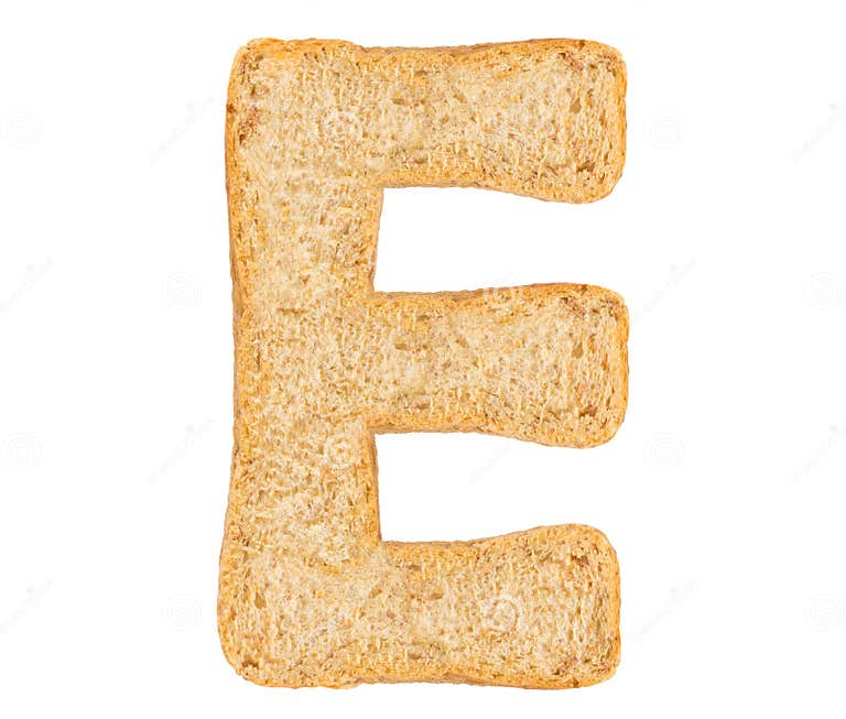 Isolate Bread Alphabet stock photo. Image of healthy - 84352796