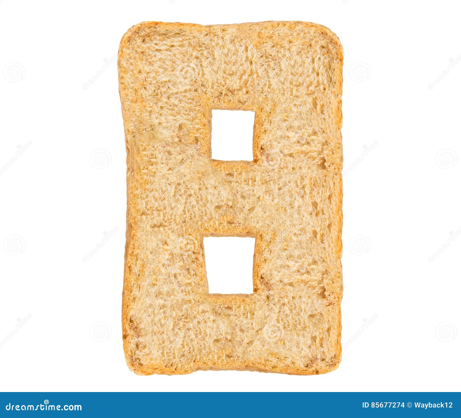 Isolate Bread Number stock photo. Image of icon, number - 85677274