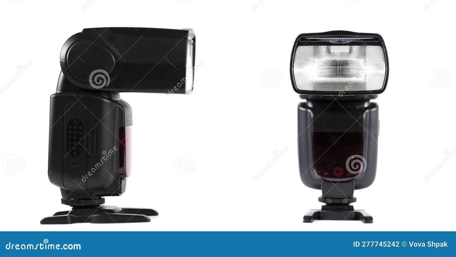 Isolate Camera Flash on White Background Stock Photo - Image of ...