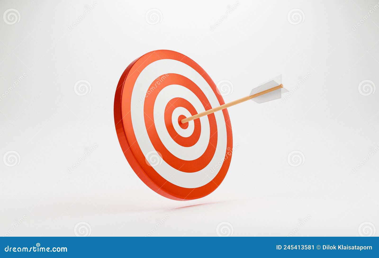 Isolate Of Dartboard With Arrow On White Background For Symbol Of Setup ...